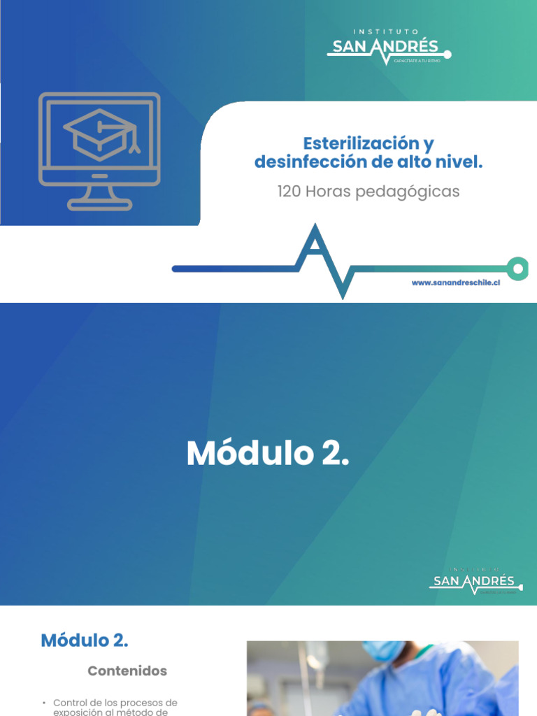 Módulo 2 - Esterilización y DAN | PDF | Esterilización (Microbiología) | Vapor