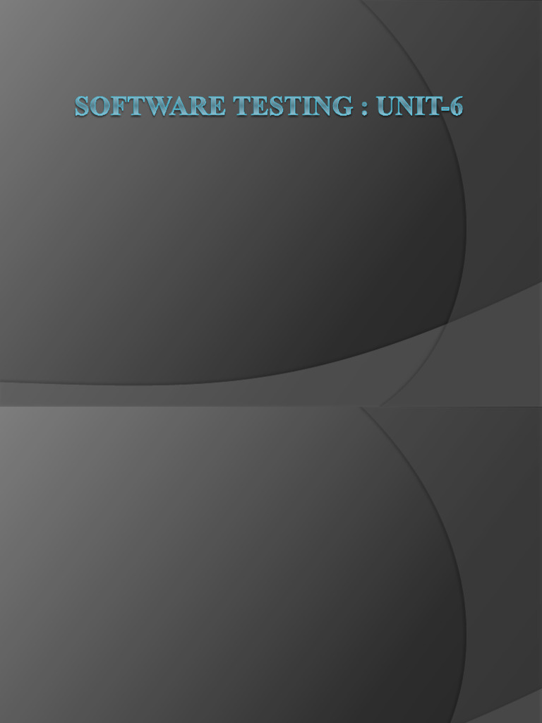 Software Testing Unit6 Use Of Different Testing Tool Pdf Selenium 0445