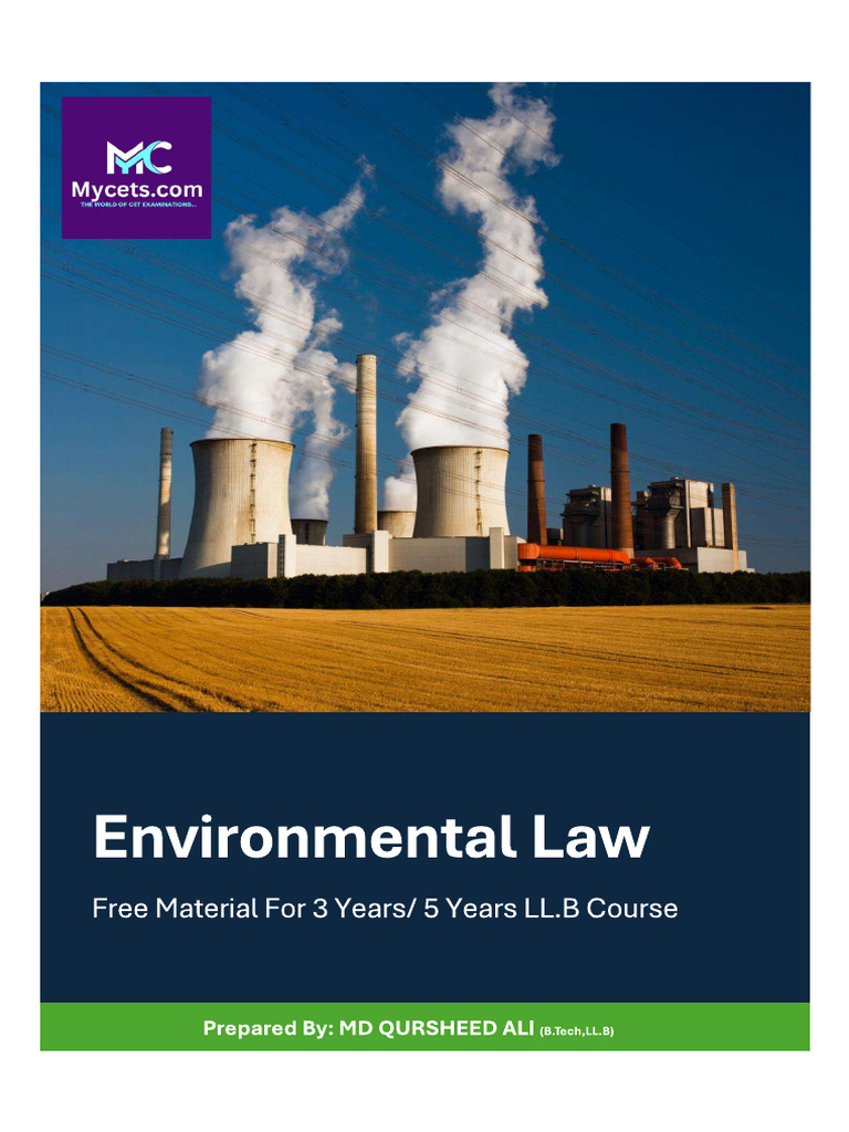 Environmental Law Osmania University LLB Notes OU LLB Semester Notes | PDF
