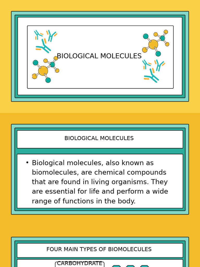 Biological Molecules Lesson Presentation | PDF | Carbohydrates ...