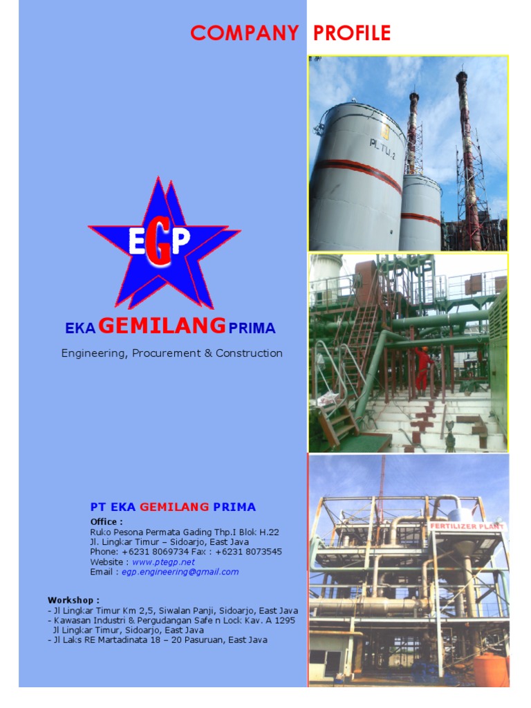 Company Profile Pt Egp-#6 | Occupational Safety And Health | Safety ...