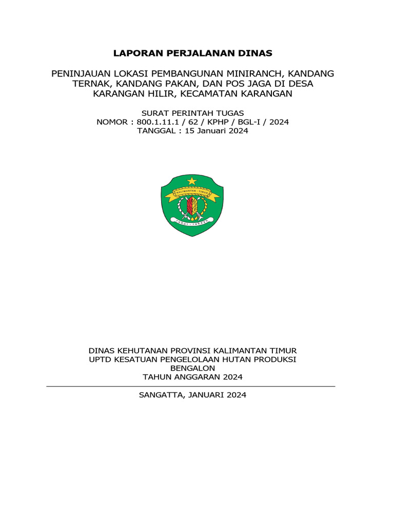 Peh - Laporan Perjadin Peninjauan Miniranch - 24 | PDF