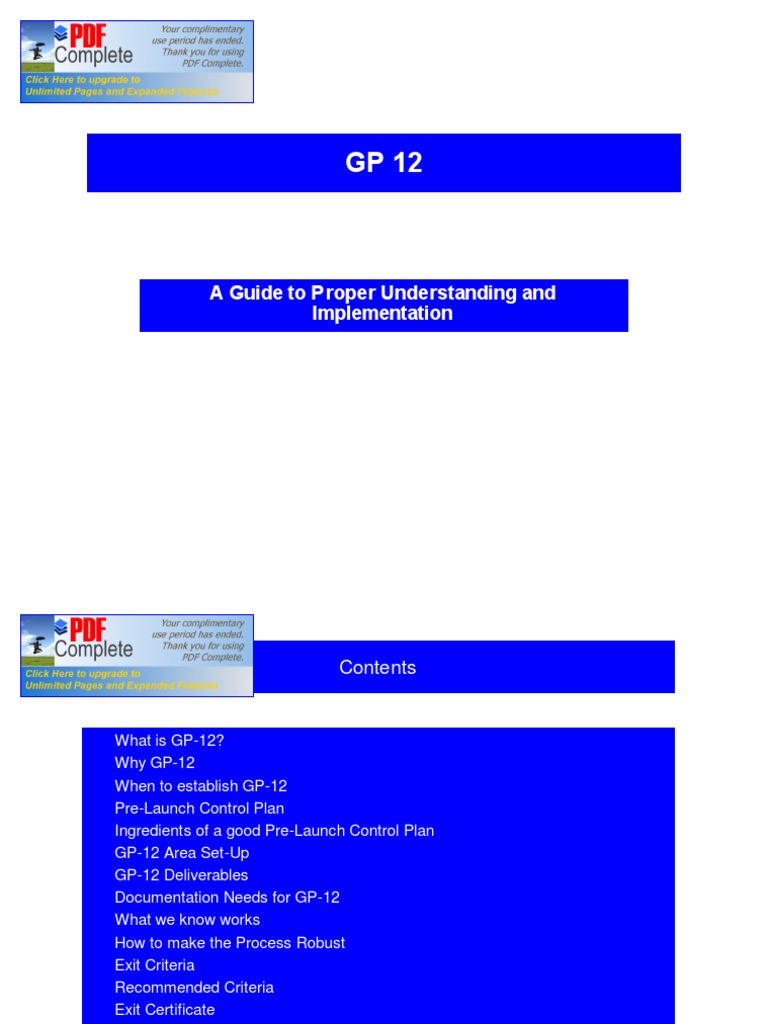 GP12 | PDF | Business