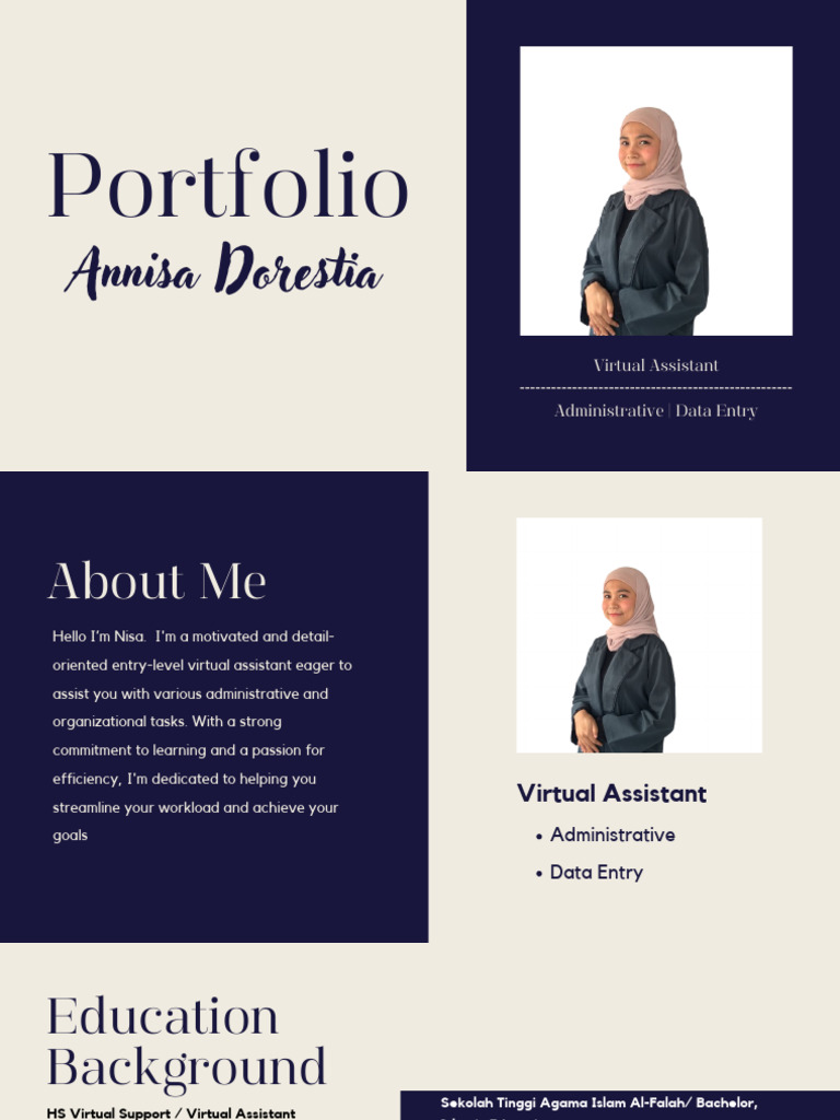 Virtual Assistant Portfolio Overview | PDF | Data | Data Management