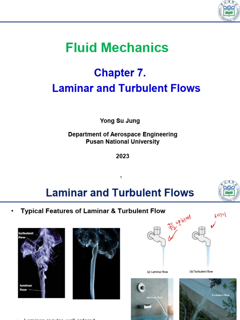 LectureNote Shapiro Chap7 | PDF | Laminar Flow | Turbulence
