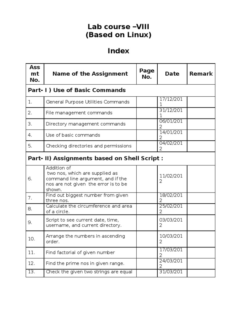 Linux Index | PDF | Computers