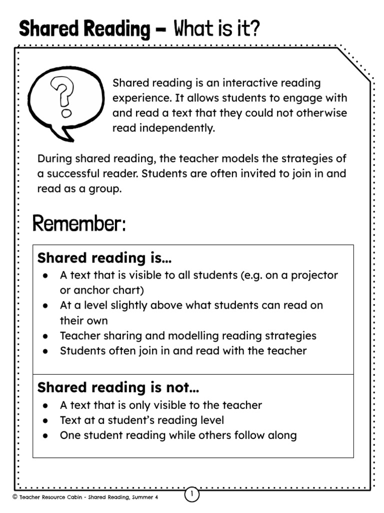 19 - Shared Readings and Lesson Plans For Summer (Grade 4 Ontario ...