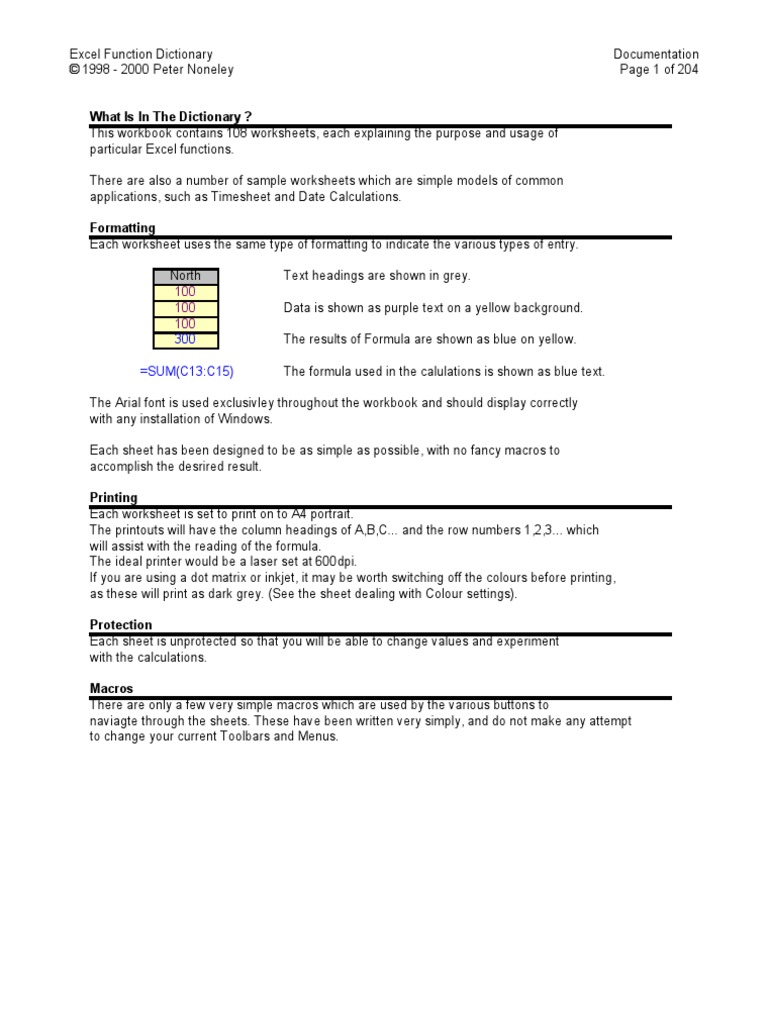 Excel Formula | PDF | Matrix (Mathematics) | Microsoft Excel