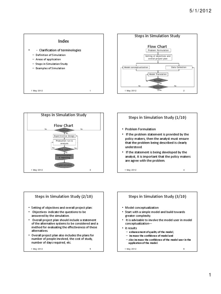 Steps in Simulation Study Flowchart | PDF | Computer Simulation ...