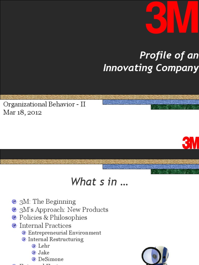 3M Presentation | PDF | Innovation | Entrepreneurship
