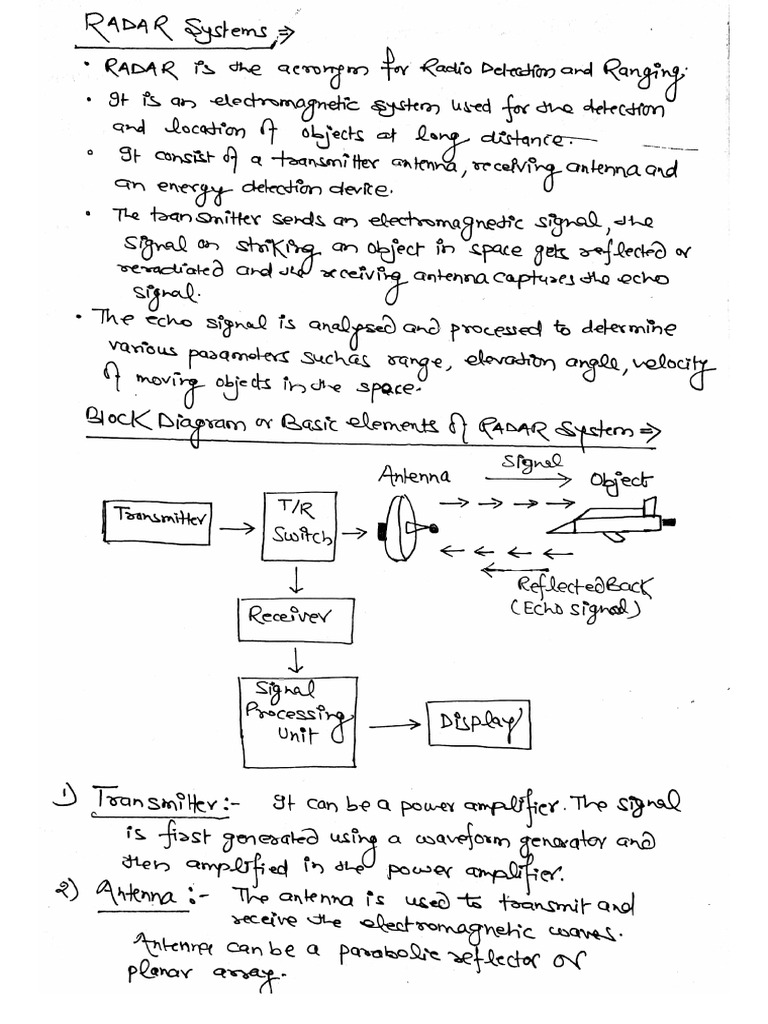 Radar System | PDF