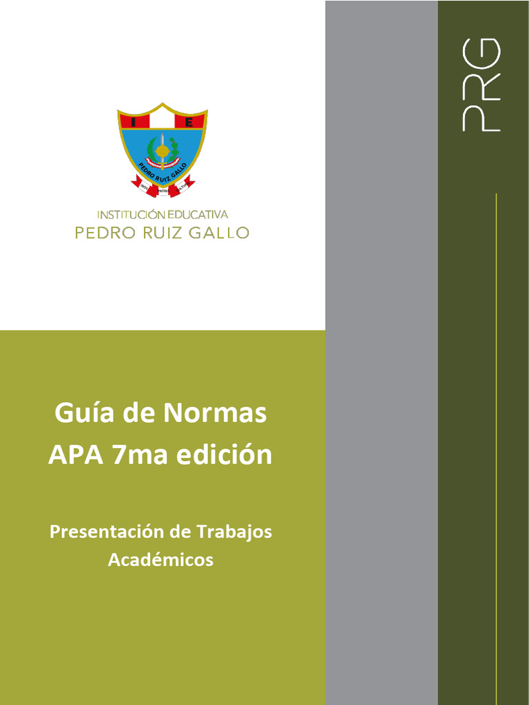 Guia de Normas Apa 7ma Edición - PRG | PDF | Estilo apa | Citación