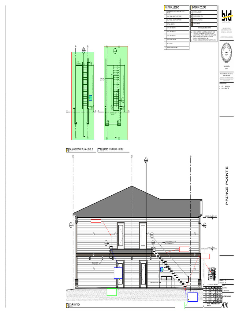 Enlarged Stair Plans and Sections | PDF | Building | Materials