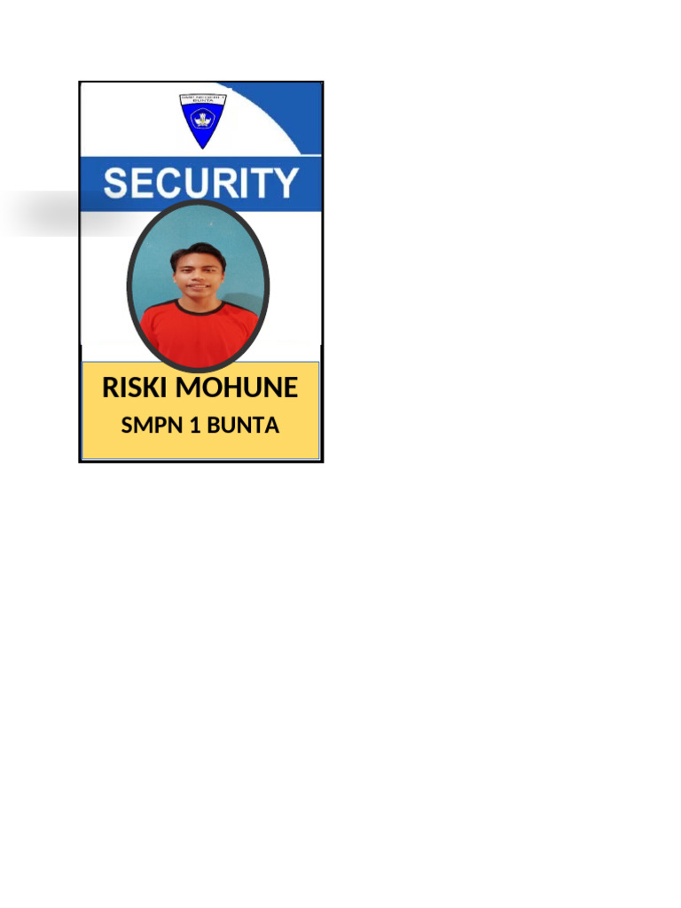 Id Card Satpam | PDF