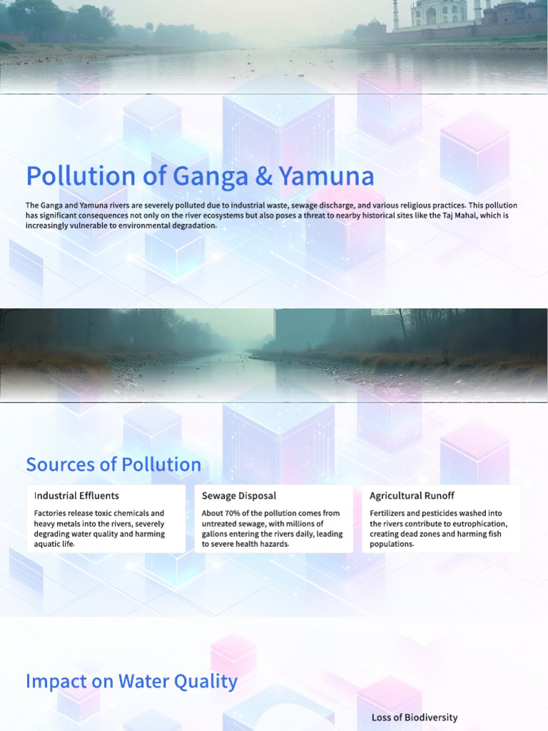 Pollution of Ganga & Yamuna | PDF | Water Pollution | Environmental ...