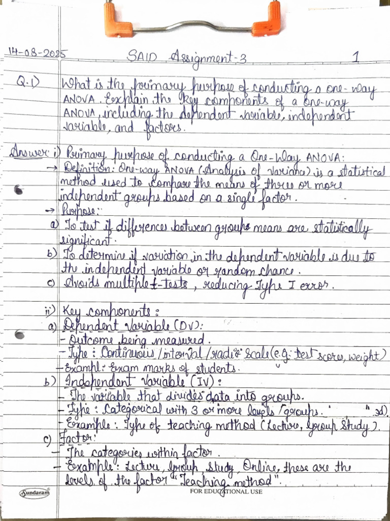 SAID Assignment 3 | PDF