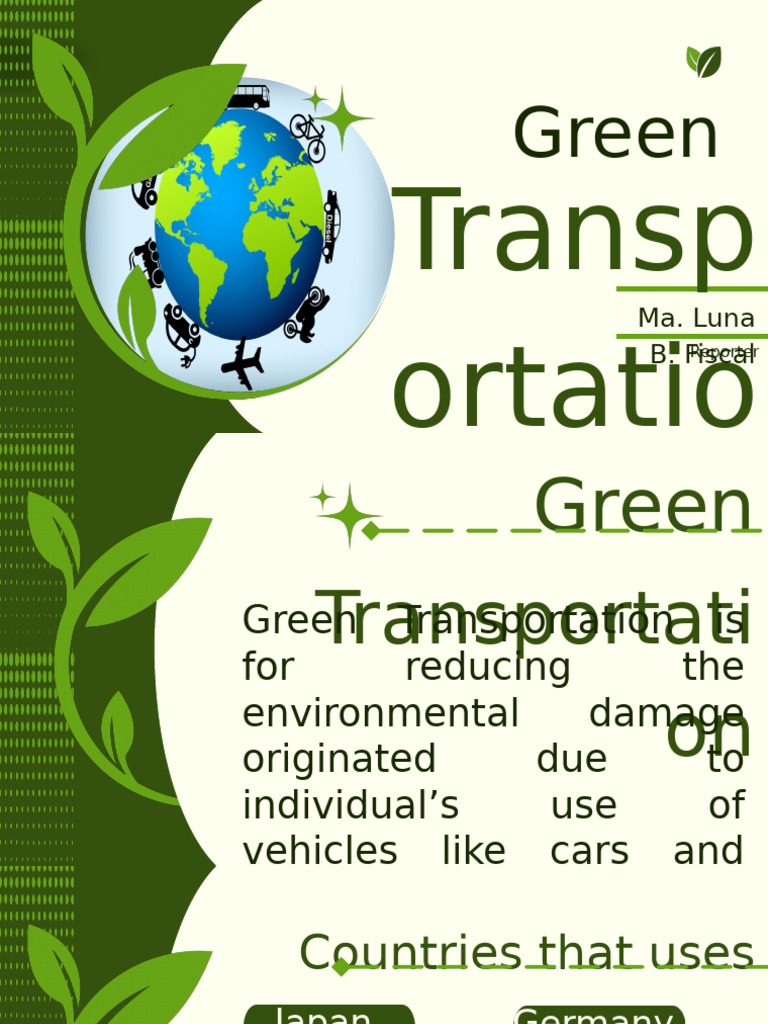 Green Transportation and Electric Vehicles | PDF | Electric Vehicle ...