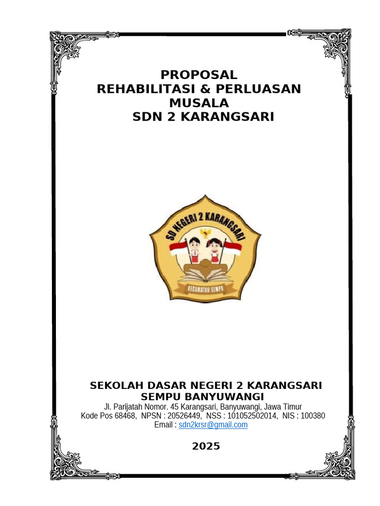 Cover Rehab Mushola | PDF