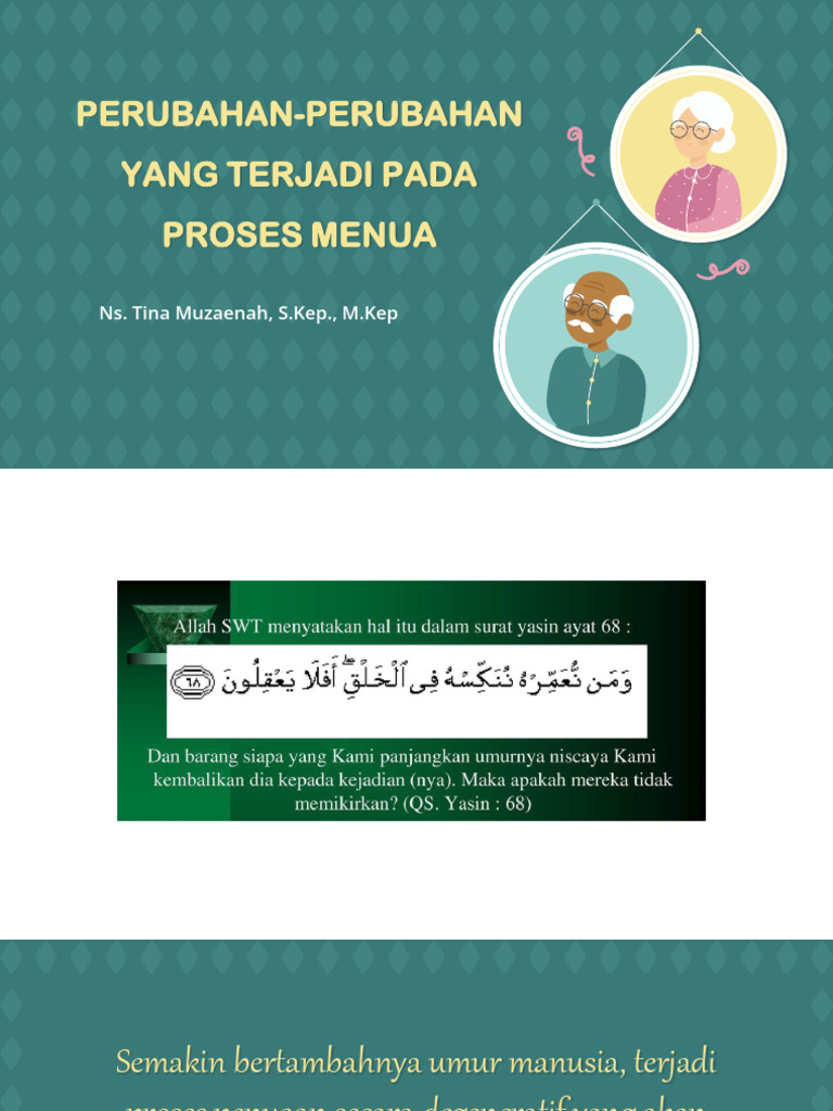 Perubahan Proses Menua pada Lansia | PDF