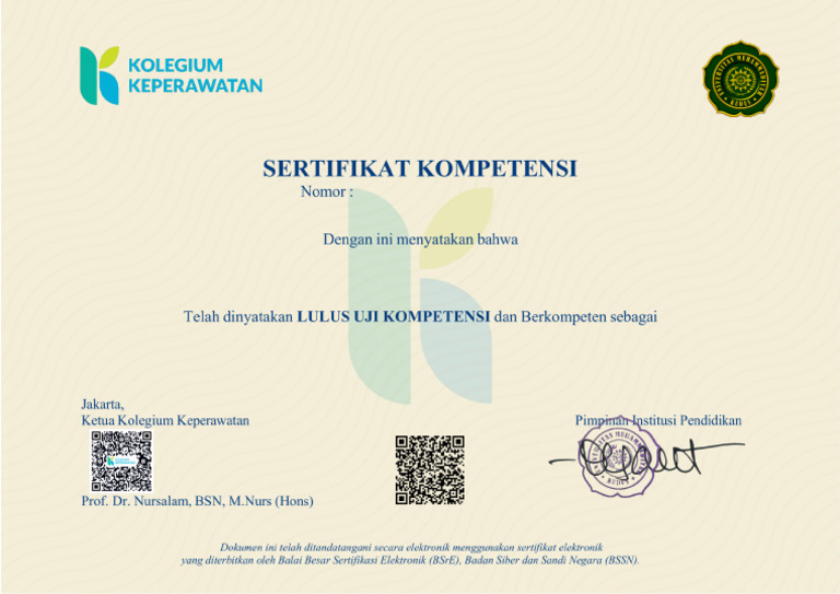Signed Certificate | PDF
