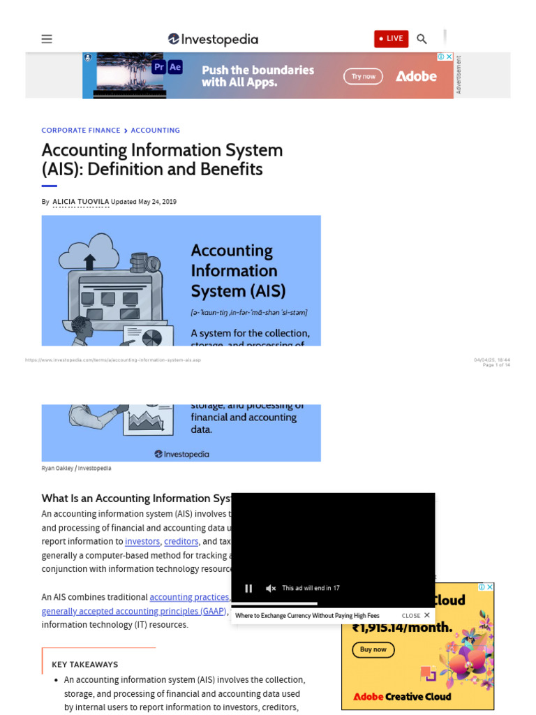 Accounting Information System (AIS) - Definition and Benefits | PDF ...