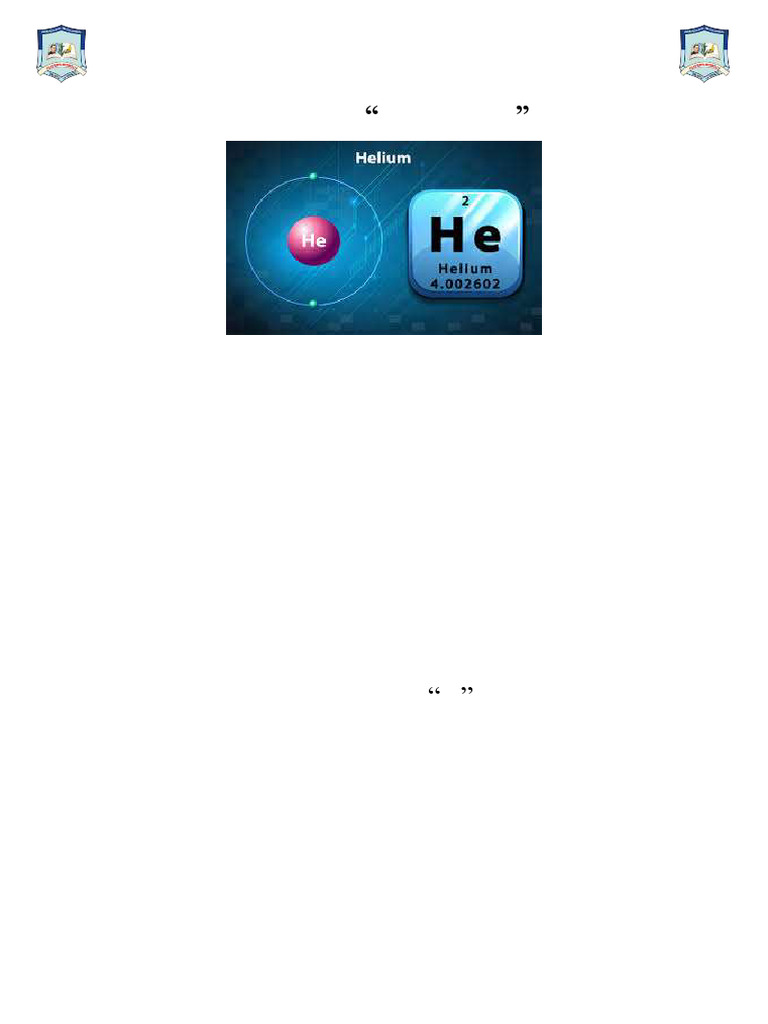 Informe sobre el helio: propiedades y usos | PDF | Helio | Materiales