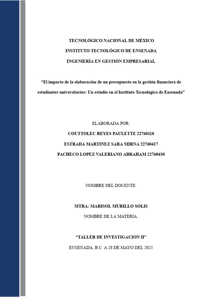 Elaborada Por | PDF | Educación financiera | Costo de la vida