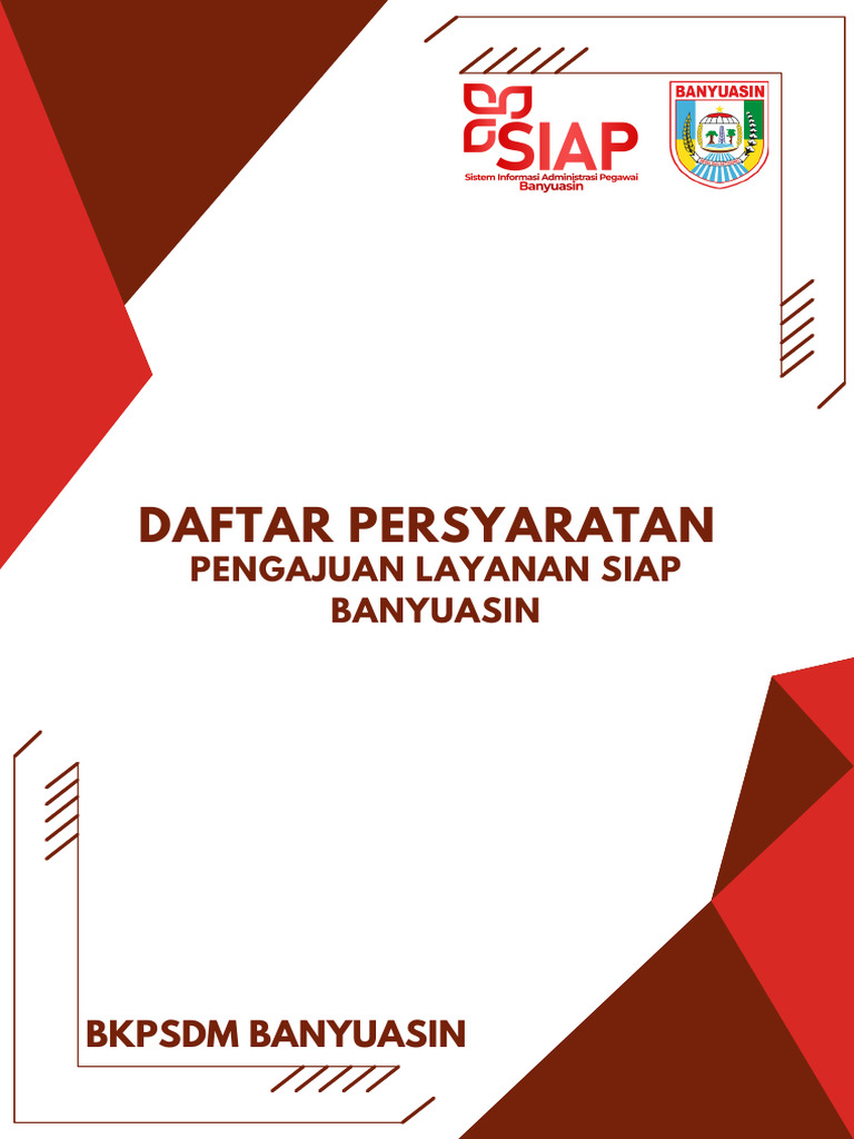 Persyaratan Pengajuan Layanan SIAP | PDF