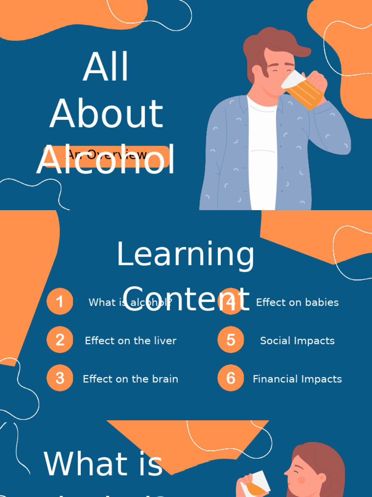 Alcohol Effects Educational Presentation in A Blue Orange Bold Style | PDF