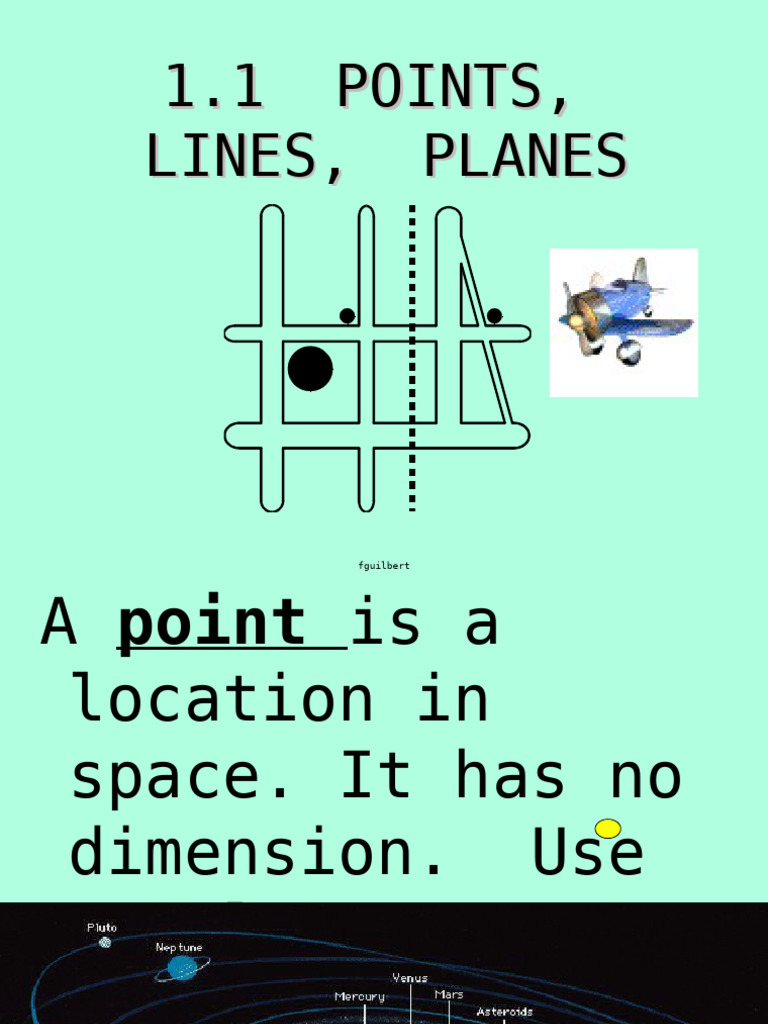 Geometry Basics: Points, Lines, and Planes | PDF | Line (Geometry ...