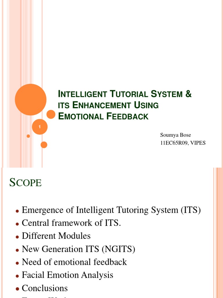 11EC65R09 - Intelligent Tutorial System | PDF | Image Segmentation ...