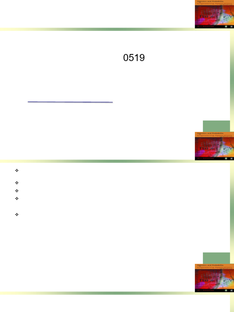 Prob and Statistics 3rd Lecture | PDF | Quartile | Quantile