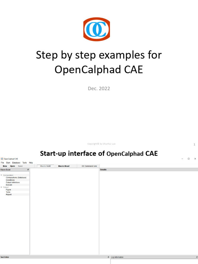 OpenCalphad CAE Step-by-Step Guide | PDF | Phase (Matter) | Chemical ...