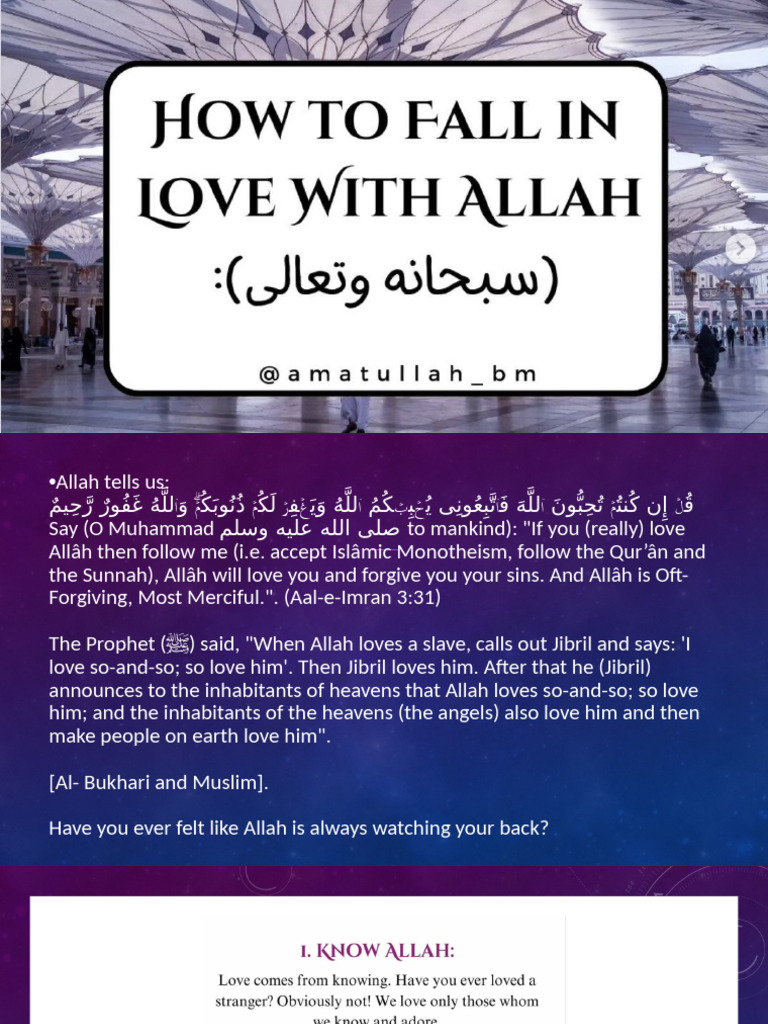 Allah's Love and Forgiveness Explained | PDF