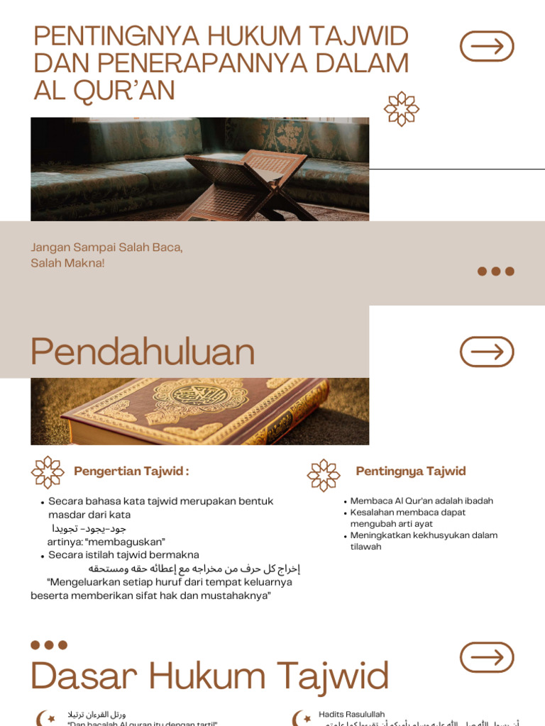 Pentingnya Hukum Tajwid Dan Penerapannya Dalam Ak Qur'an - PDF - Compressed | PDF
