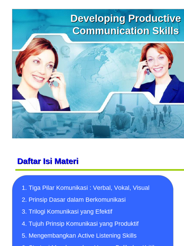 Communication Skills | PDF | Karier & Perkembangan | Pengembangan Diri