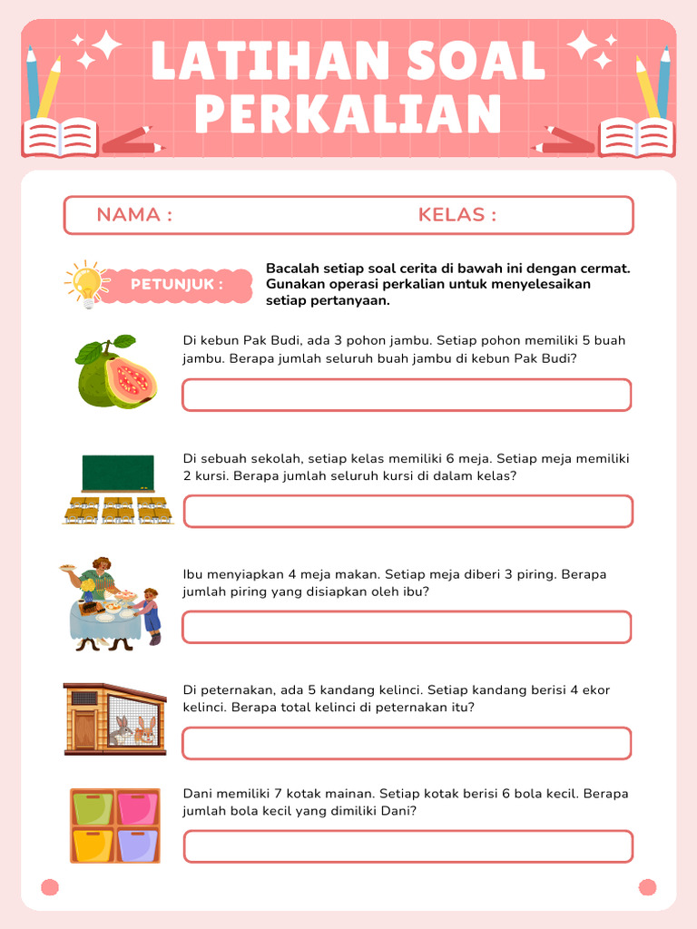 Latihan Soal Perkalian untuk Siswa | PDF
