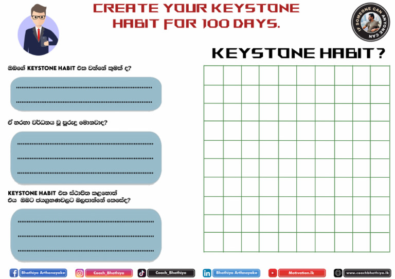 Key Stone Habit - Worksheet | PDF