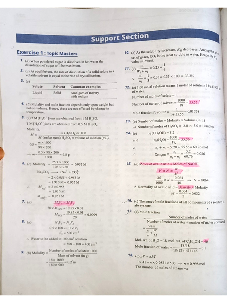 Solution Answers (First Page) | PDF