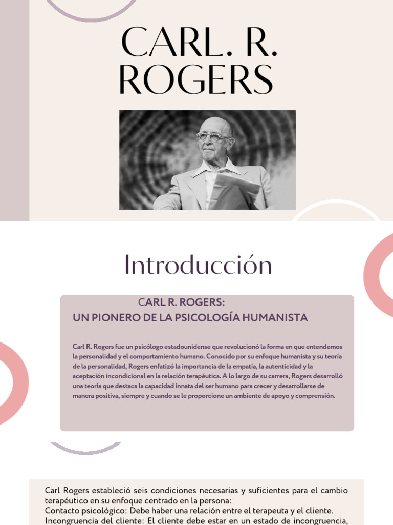 Carl R. Rogers y la Psicología Humanista | PDF | Sicología | Empatía