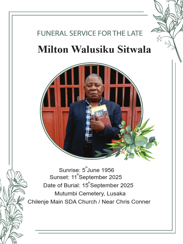Milton Walusiku Sitwala | PDF