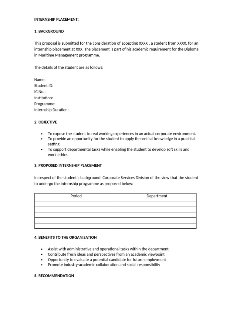 Proposal Paper Internship 1 | PDF