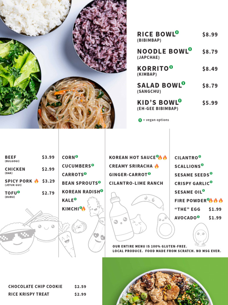 Seoulspice Menu | PDF