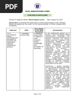 PPST Indicator Table | PDF