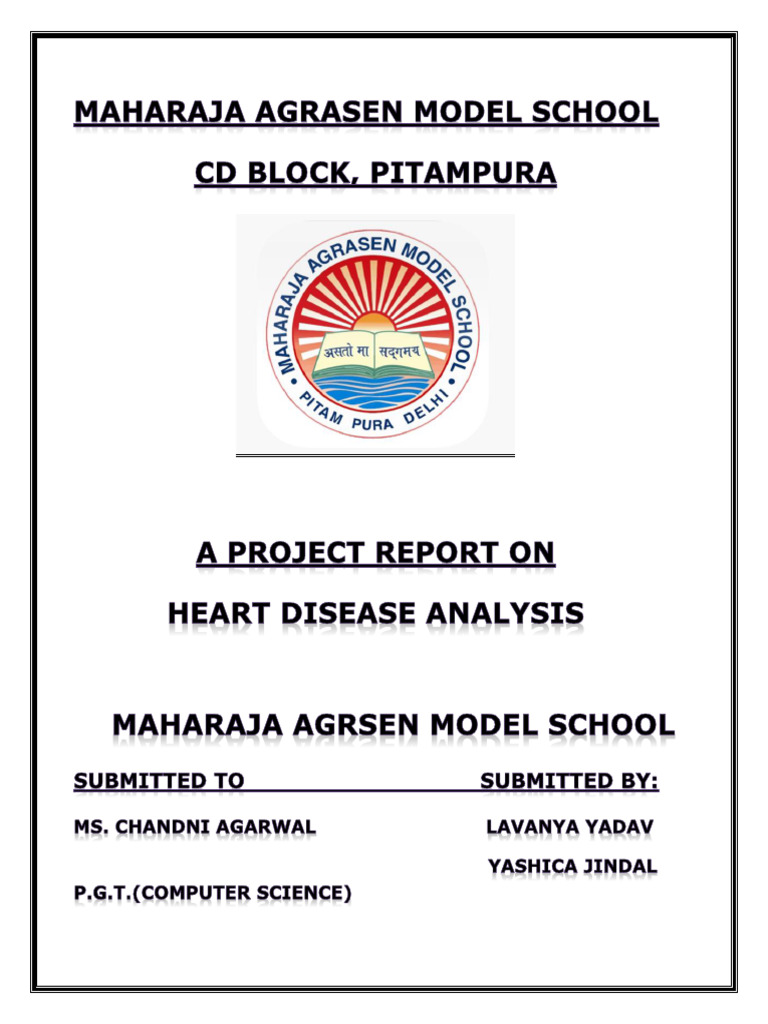 Heart Disease Analysis Project Report | PDF