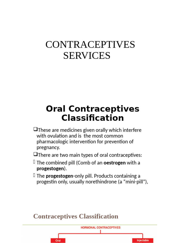 SESSION 19-Contraceptives Services | PDF