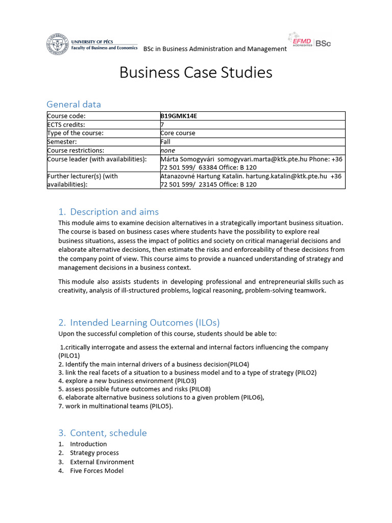 Business Case Studies | PDF | Strategic Management | Human Communication