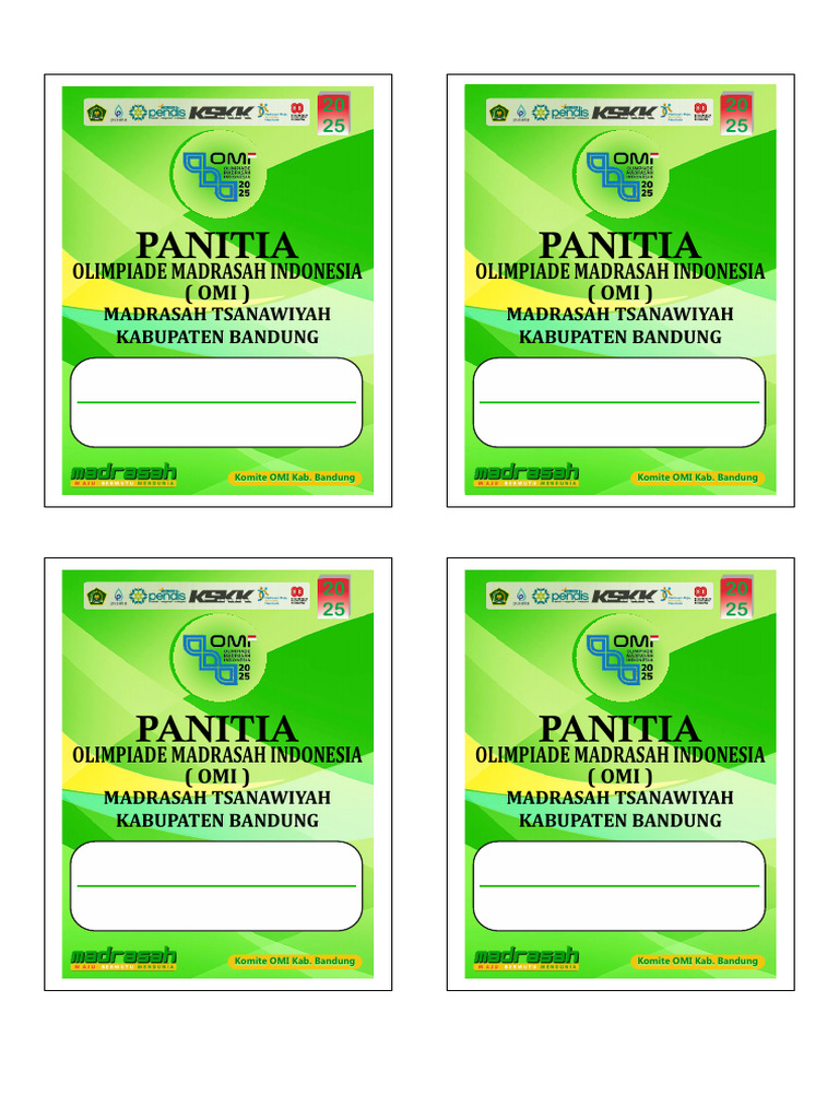 Name Tag Panitia | PDF