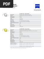 ZEISS AT LISA tri IOL Specifications | PDF | Human Eye | Ophthalmology