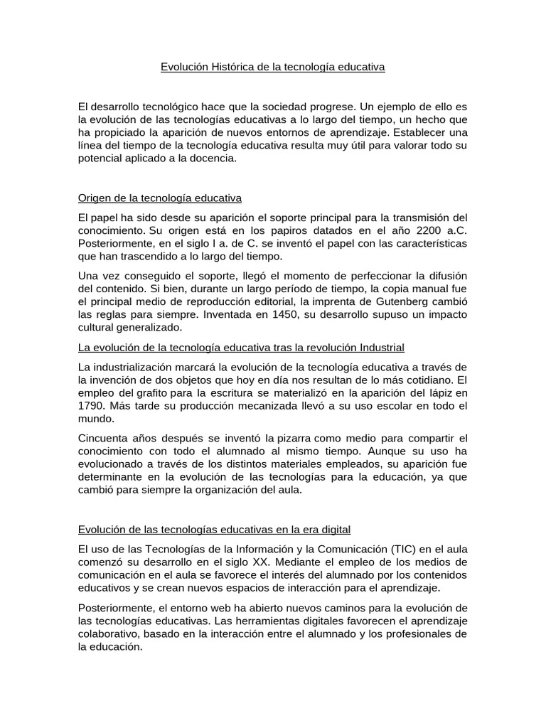 Tecnologia Educativa | PDF | Tecnologia Educacional | Internet